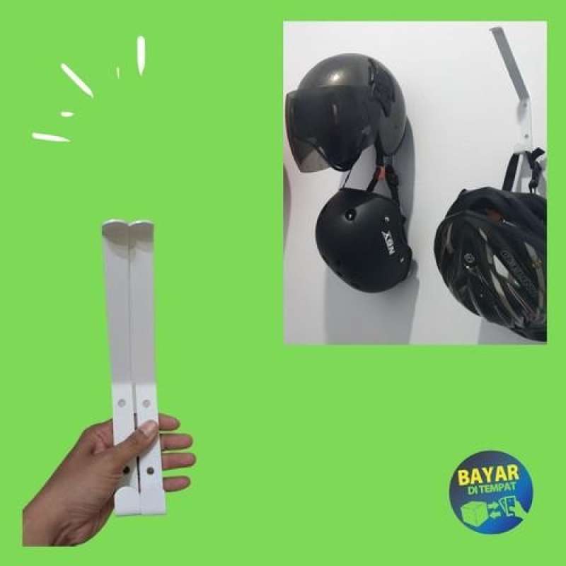 Jual Rak Helm Motor Susun Gantung Dari Besi Hanger Gantungan Helm Motor ...