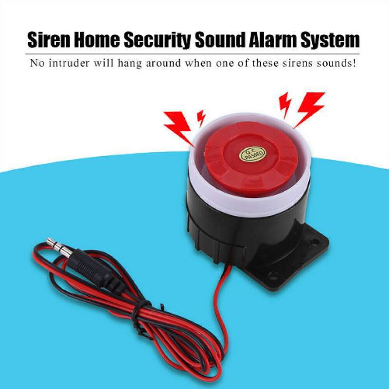 Jual Sirene Alarm 12v High Decibel Active Horn Buzzer Siren Security ...