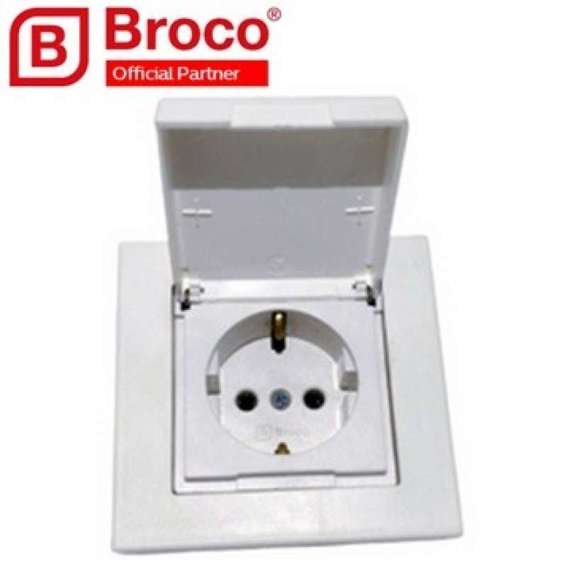 Jual Broco Plano E152 Stop Kontak Tutup Standard Putih Di Seller ...