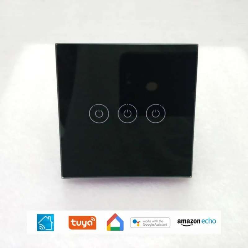 Jual Smart Wall Switch 3 Gang Wifi Touch - Saklar Lampu Pintar - Putih ...