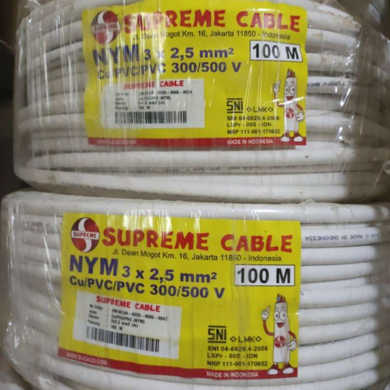 Jual Kabel Nym 3x2.5 Supreme 100m Di Seller Shin Store - Cengkareng ...