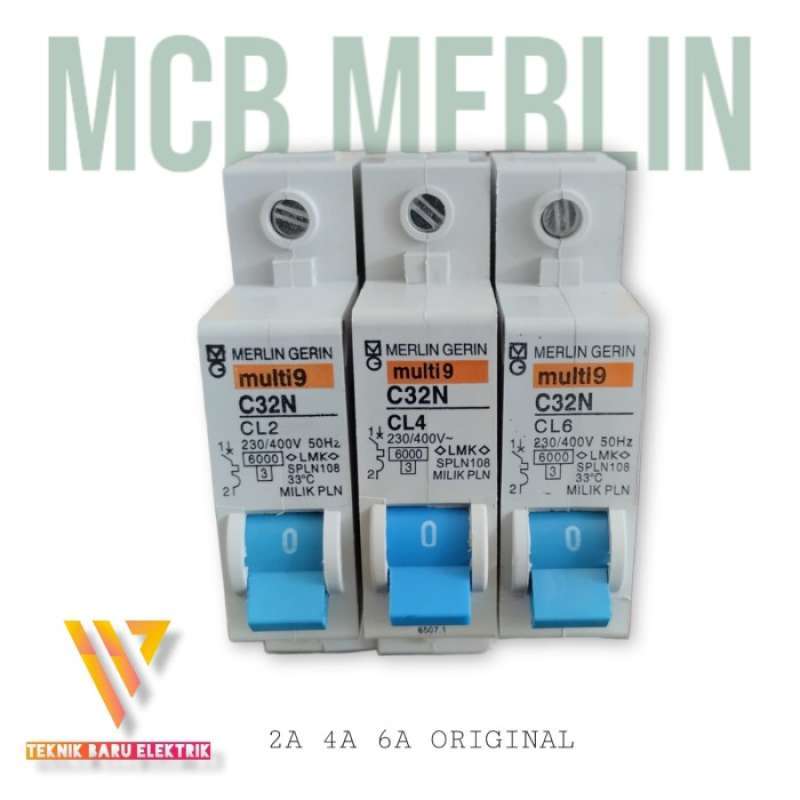 Jual Mcb Merlin Gerlin 2a 4a 6a Sni Ori Hologram Spln Pln Benser 450watt Di Seller Shin Store