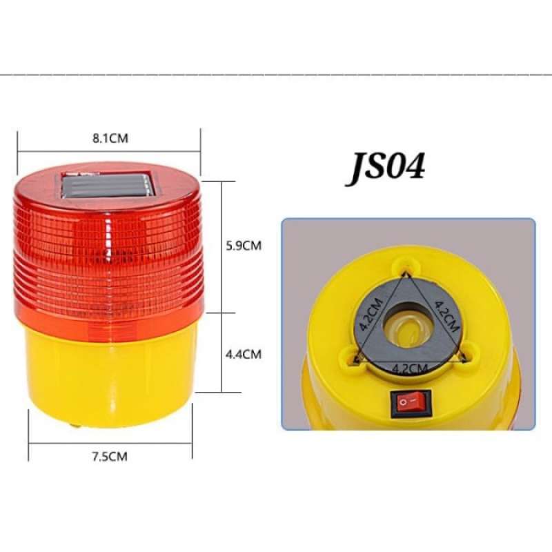 Jual Lampu Signal Tower Warning Light Solar Panel Sensor Lampu Proyek ...