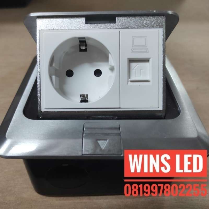 Jual Stop Kontak Lantai Floor Socket Stopkontak Tanam Stop Arde Eu ...