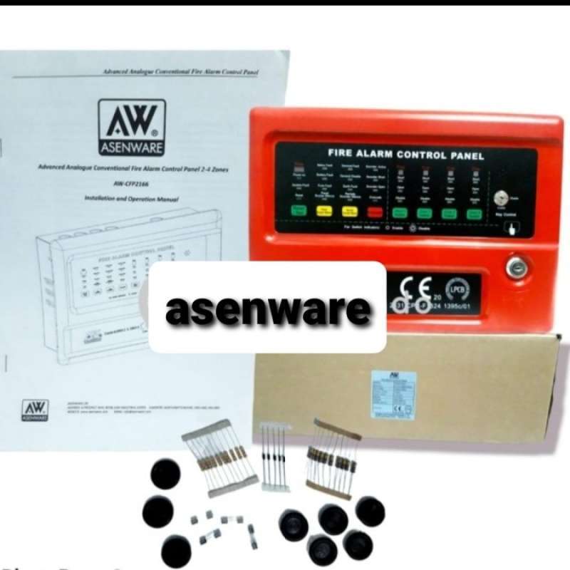 Jual Panel Fire Alarm 4 Zone Conventional Mcfa Asenware Zianc Bkan ...