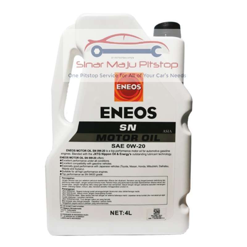 Promo Oli Pelumas Mesin Mobil Bensin Fully Synthetic - Eneos 0w-20 4 Lt Terbaru Diskon 23% Di ...