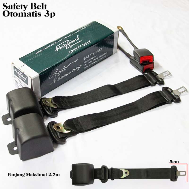 Promo Safety Belt Otomatis Sabuk Pengaman Mobil Seat Belt 3 Titik ...