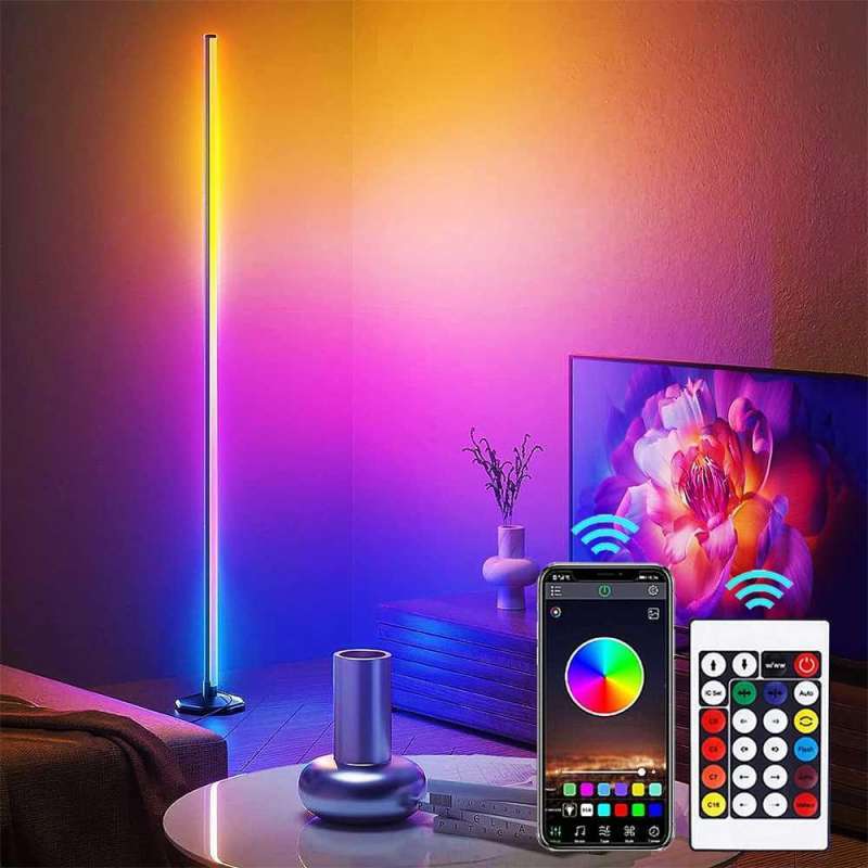 Jual Bakija Lampu Lantai Smart Led Standing Lamp Corner Rgb With Remote ...