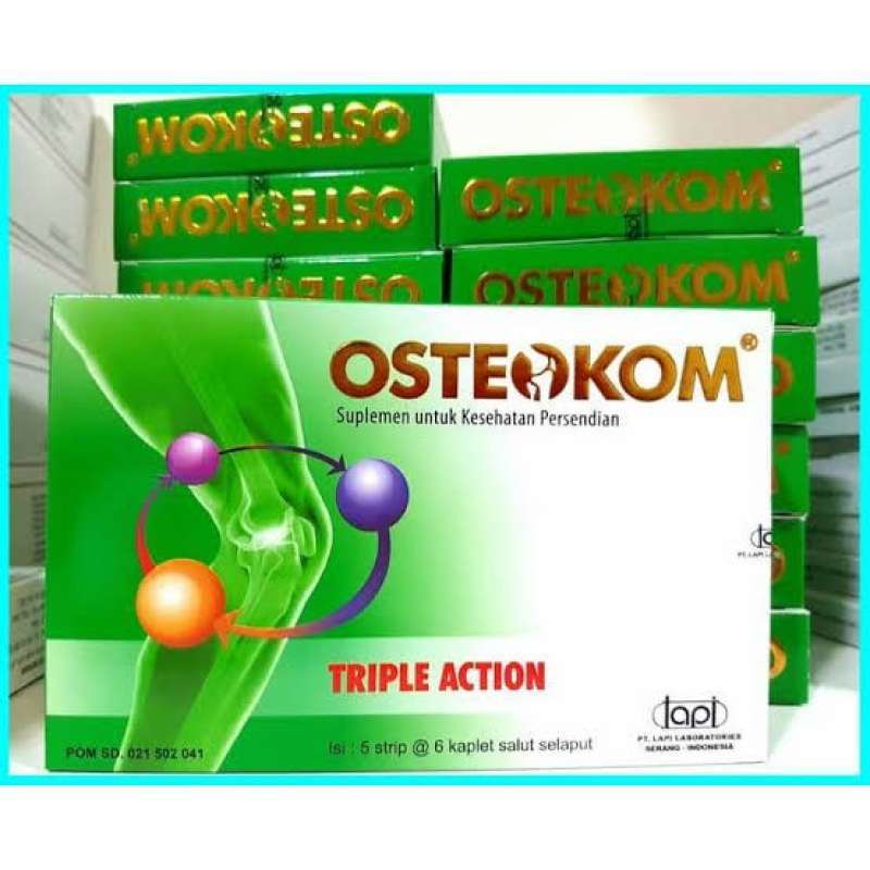 Promo Osteokom Forte Triple Action Vitamin Tulang 30 Kaplet Diskon 33% ...