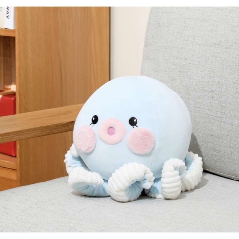 Promo Baru!!! Miniso Ocean Series Light Blue Octopus Plush Toy Diskon ...