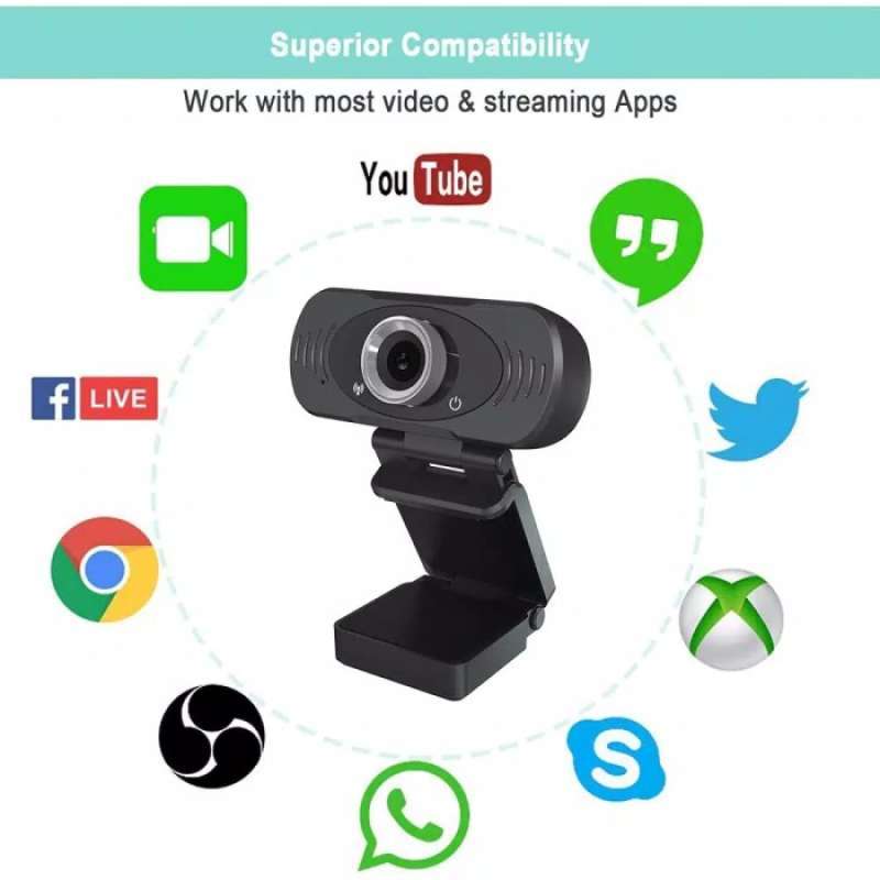 Promo Webcam Full Hd 1080p Pc Laptop Camera Video Call Zoom Gaming ...