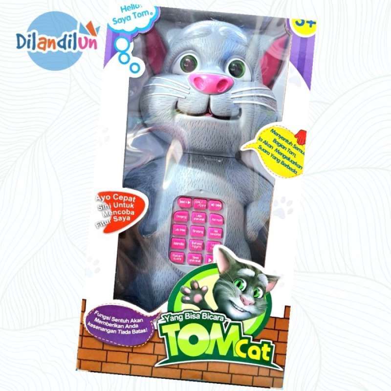 Promo Mainan Anak Talking Tom Cat Bahasa Indonesia Diskon 23% Di Seller ...
