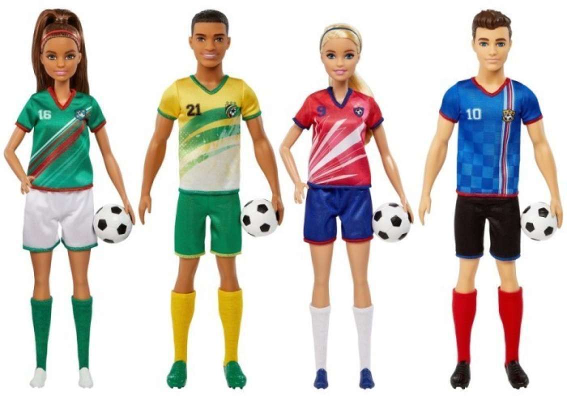 Promo Ready Barbie Ken Soccer Sepak Bola Doll Barbie Boneka Mattel ...