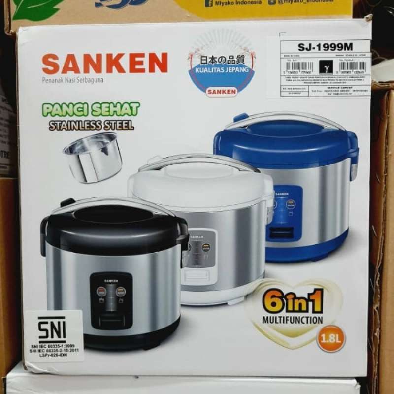 Promo Magicom Sanken 1.8l 6in1 Fungsi Rice Cooker Sanken Stainless ...