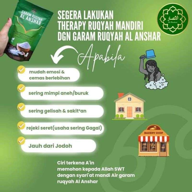 Jual Garam Ruqyah Original - Meruqyah/menetralisir Rumah, Toko, Tempat ...