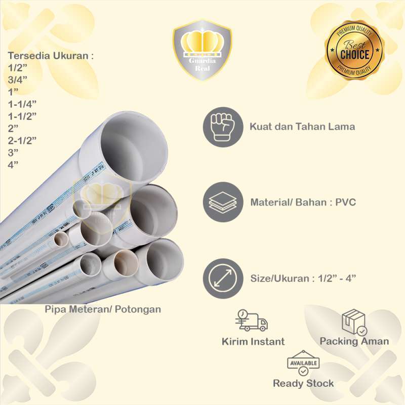 Jual Pipa Meteran 1/2, 3/4, 1, 1-1/4, 1-1/2, 2, 2-1/2, 3, 4 Aw/ Pipa ...