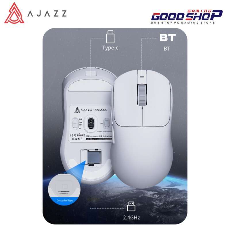 Promo Ajazz Aj199max / Aj199 Max Ultra Lightweight Tri-mode Connection ...
