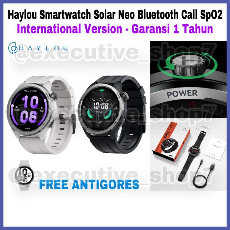Jual Haylou Smartwatch Solar Neo Bluetooth Call Spo2 - International ...