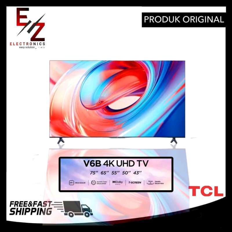 Promo Tcl 55v6b Led Smart Google Tv 55 Inch - Uhd 4k Hdr - T-screen - Tv Tcl 55v6b (resmi ...
