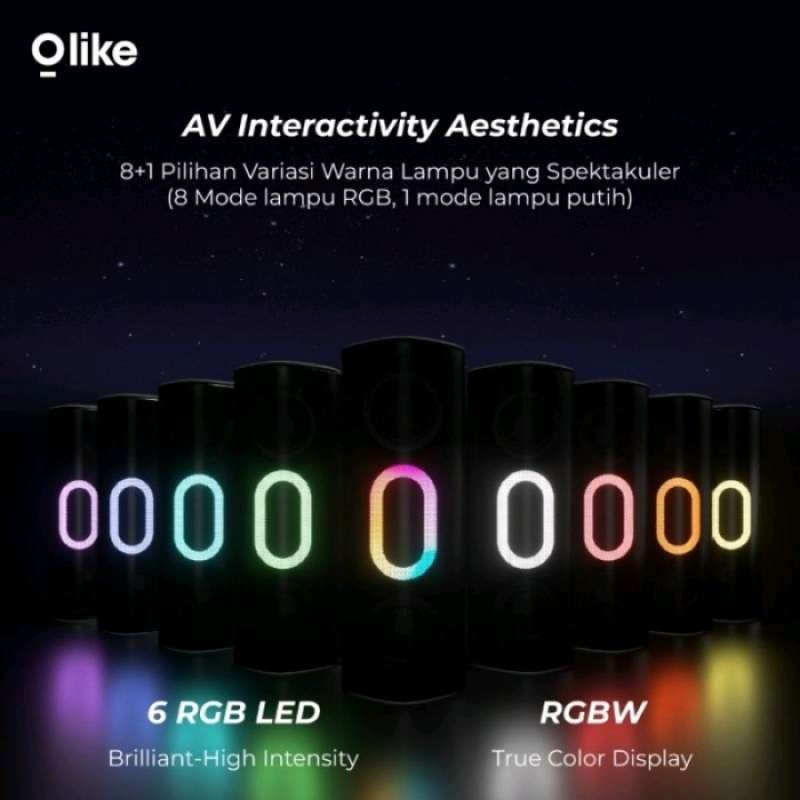 Promo Olike Sv1 Beatz Speaker Bt Bluetooth Truewireless Led Portable ...