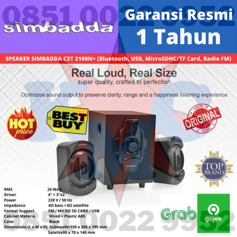 Promo Speaker Simbadda Cst 2100n+ Bluetooth Speaker Diskon 23% Di ...