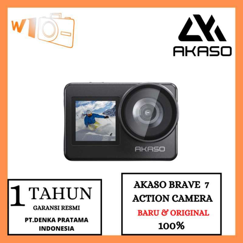 Promo Akaso Brave 7 Action Camera 4k 30fps 20mp Dual Screen Diskon 23% ...