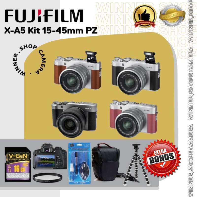 Promo Fujifilm X-a5 Kit 15-45mm Pz - Kamera Fuji Film Xa5 Paketan ...