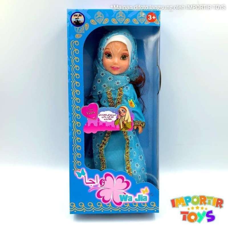 Promo Mainan Anak Barbie Hijab Muslim Yang Unik Dan Lucu - Biru Diskon ...