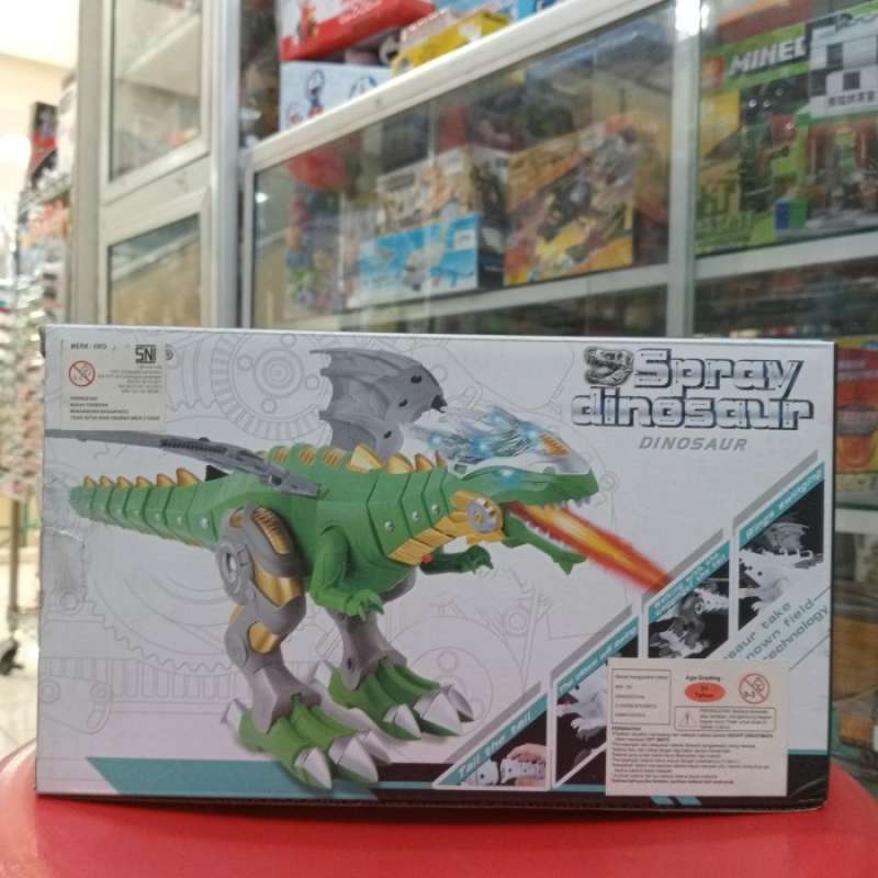 Promo Mainan Anak Robot Spray Walking Dinosaur Sembur Asap Api ...