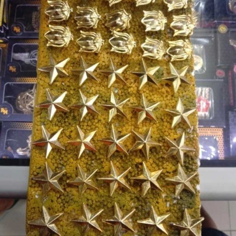 Jual Pin Bintang Dan Melati - Pin Melati Dan Bintang Pangkat Kerah Dan ...