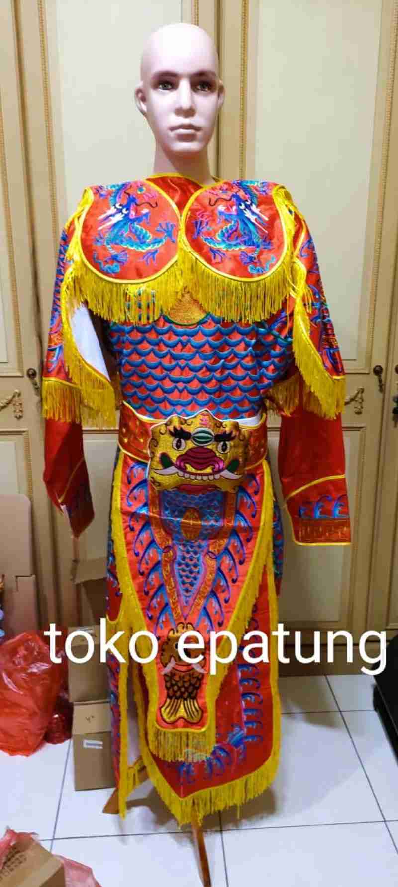 Jual Baju Tatung / Baju Jendral / Baju Dewa -warna Merah Di Seller Zati ...