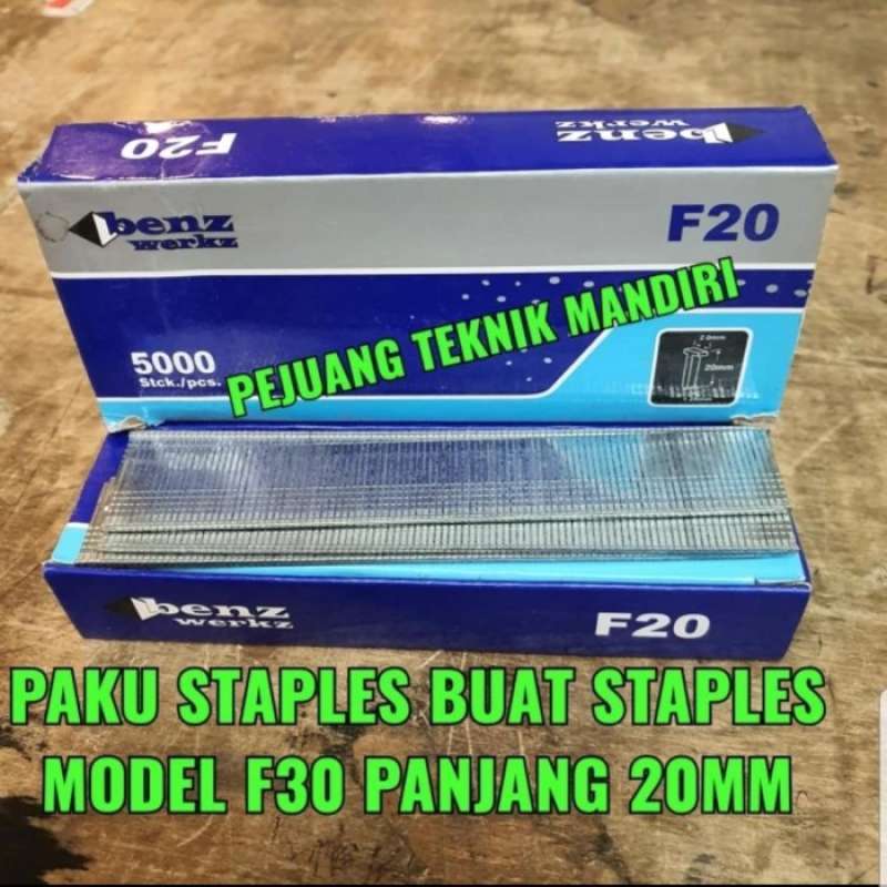 Promo Isi Staples Paku Tembak Angin Model Lurus F30 / F25 / F20 / F15 ...