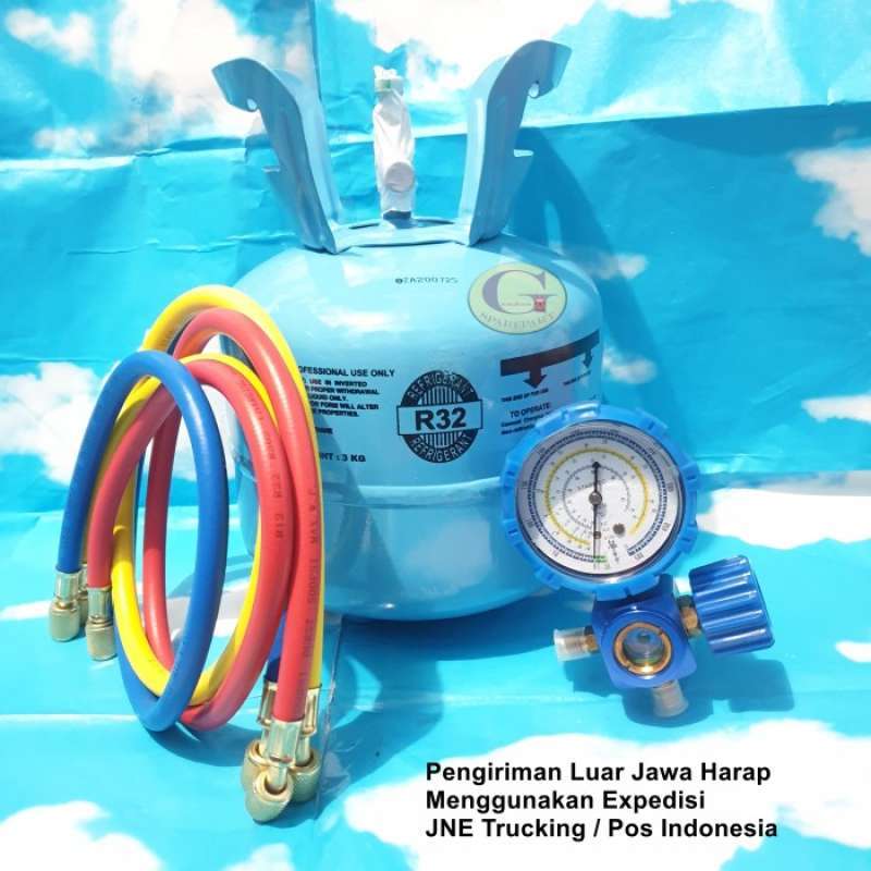 Promo Paket Freon Ac R32 3kg Tabung Kecil Segel Diskon Diskon 10% Di ...