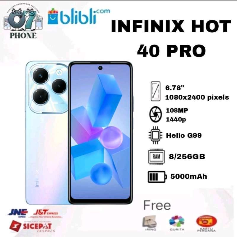 Jual Infinix Hot 40 Pro Ram 8/256gb - Smartphone Garansi Resmi ...