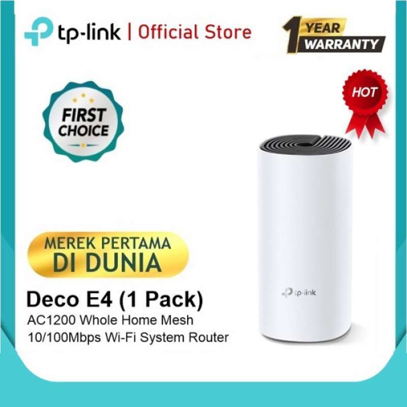Promo Tp-link Deco E4 1/2/3 Pack Ac1200 Whole Home Mesh Wifi System ...