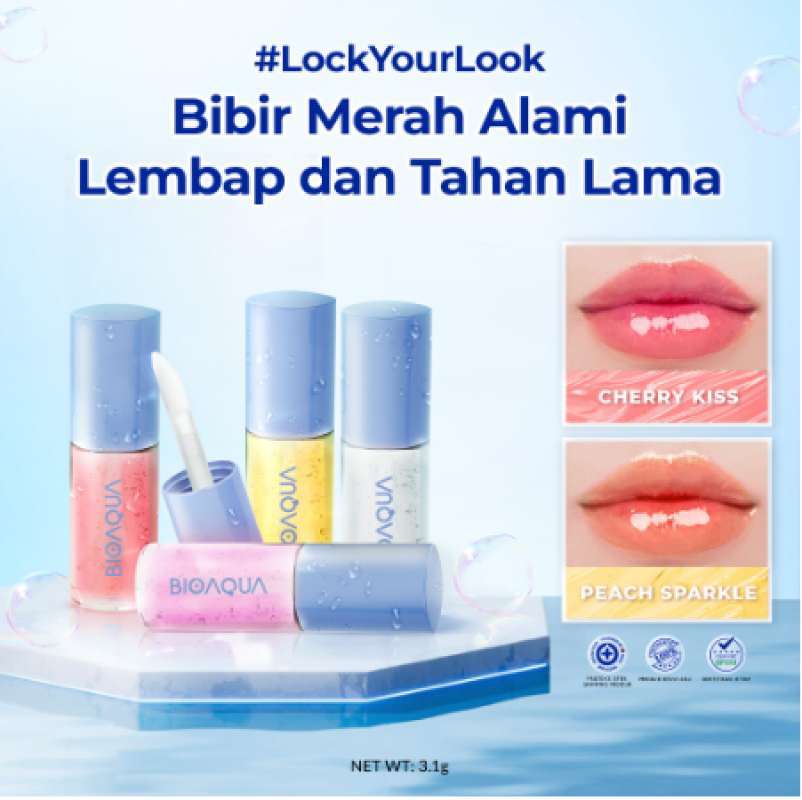 Jual Bioaqua Magic Color Lip Oil Balm Lip Gloss Serum Bibir Hydration ...
