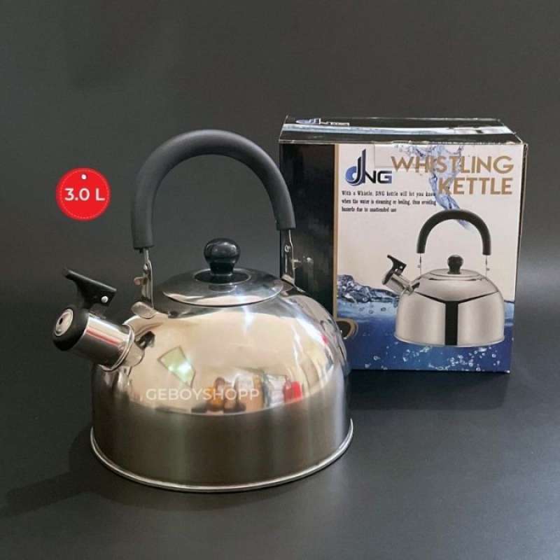 Jual Teko Siul / Teko Bunyi / Ceret Siul Stainless Steel - 4.0 Liter (b) Di Seller Belanja-id ...