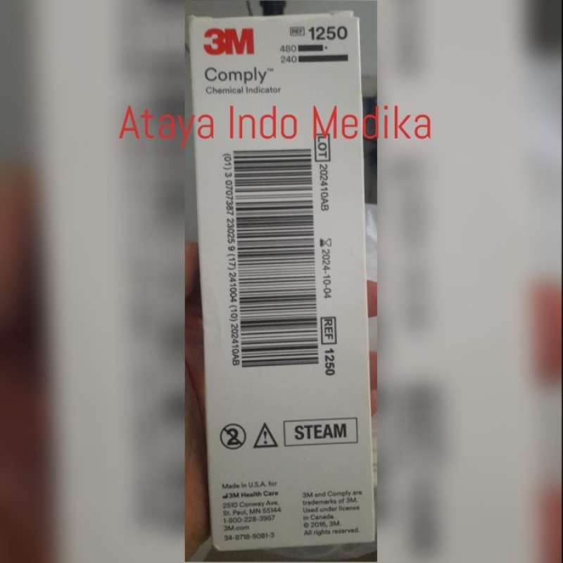 Promo 3m Comply Steam Chemical Indicator Strip 1250 Diskon 23% Di ...