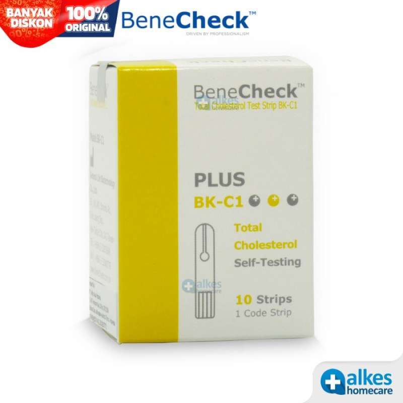Promo Alat Cek Darah - Benecheck Plus Test Strip Kolesterol (isi 10pcs ...