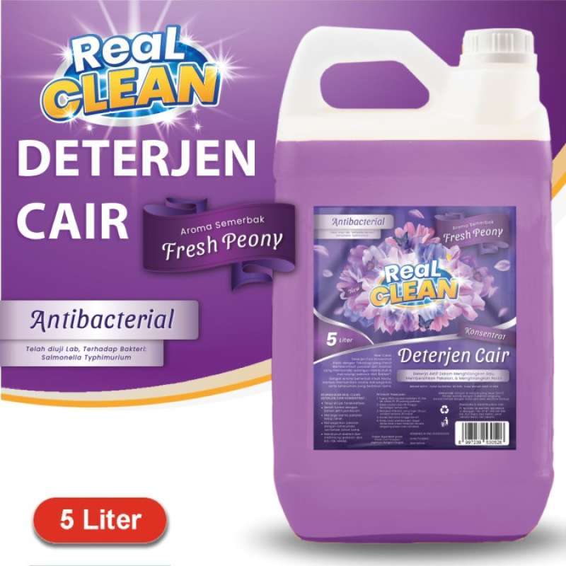Promo Real Clean Deterjen C Laundry Antibacterial 5 Liter -detergen C ...