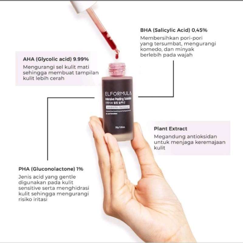 Jual Ready Elformula Intensive Peeling Solution - Serum Exfoliasi Wajah Mencerahkan Dark Spot ...