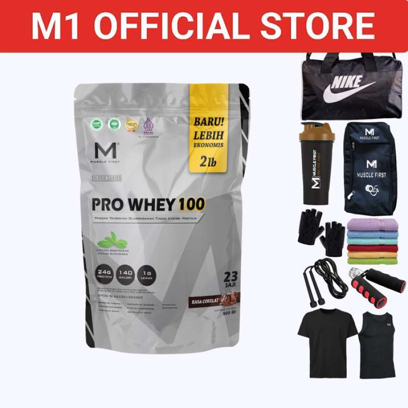 Promo Muscle First Pro Whey Protein 2lbs 23 Serving Suplemen Fitness M1 ...