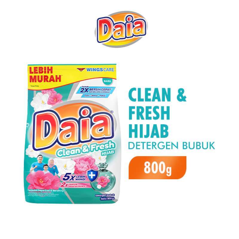 Jual Daia Clean & Fresh Hijab Detergen 800 Gr Di Seller Makmur Pasar ...