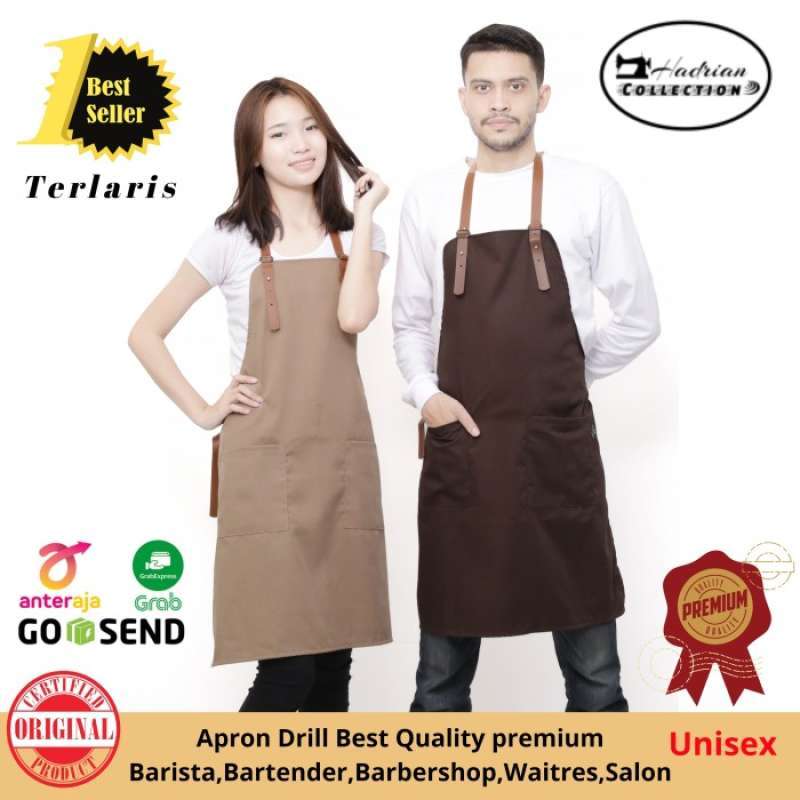 Promo Celemek Apron Drill Leather Cynthetic,celemek Pria Dan Wanita ...