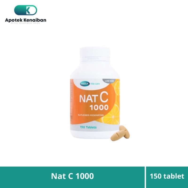 Promo Nat C 1000 Mg Isi 150 Tablet Vitamin C 1000 Mg / Mega We Care ...