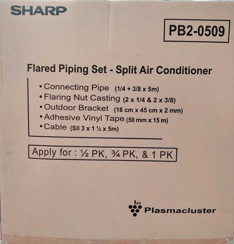 Jual Sharp Paket Pipa Ac 5 Meter 0.5 Pk - 1 Pk Pb2-0509 Di Seller Sgi ...