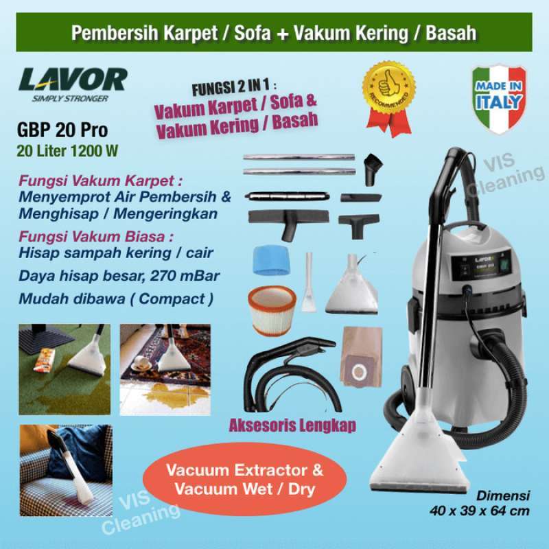 Promo Carpet Cleaner (vacuum Extractor) 20 Liter Lavor Gbp 20 Pro ...