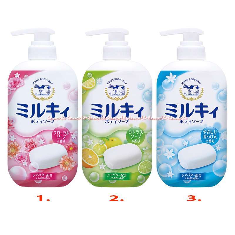 Jual Cow Style 550ml Milky Body Soap Yuzu Floral Pump Sabun Mandi Cair ...