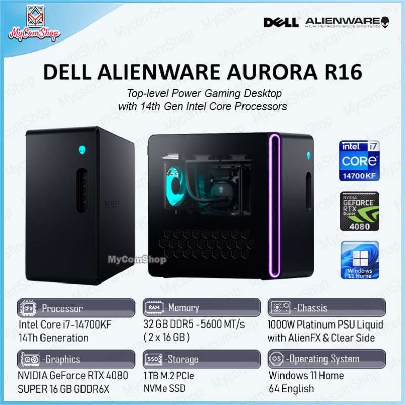 Jual Dell Alienware Aurora R16 Gaming Desktop I7-14700kf 32gb Ram 1tb ...