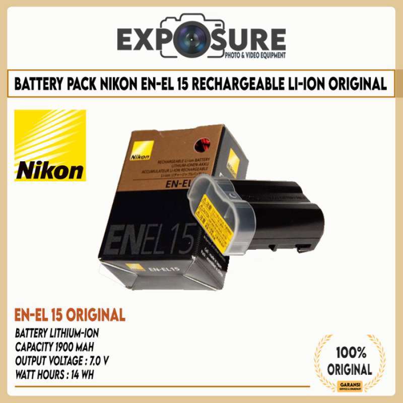 Promo En-el 15 Battery / Baterai En El 15 Diskon 23% Di Seller Mettaria ...